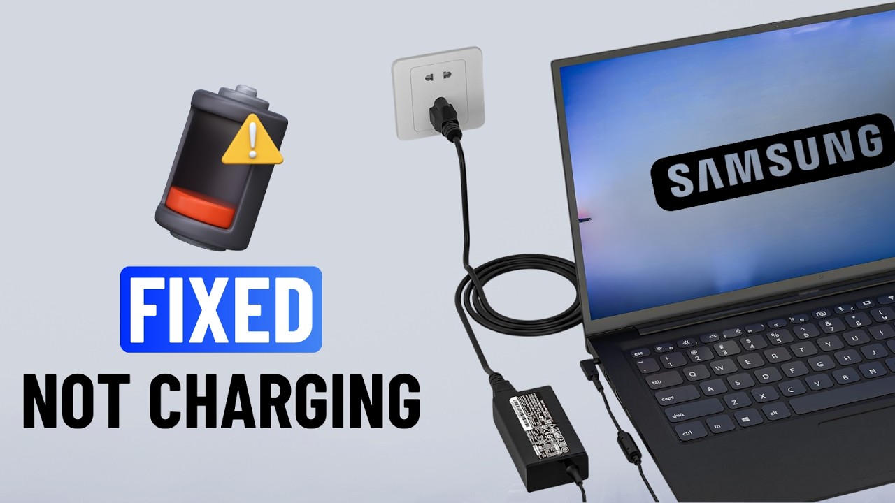 Fix Samsung Laptop Plugged In But Not Charging - YouTube