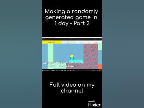 Creating a randomly generated game in 1 Day | Part 3 #shorts - YouTube