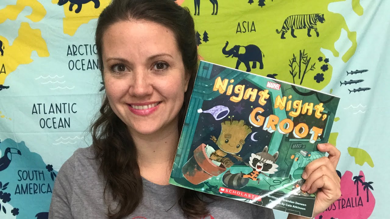 NIGHT NIGHT GROOT kids book read aloud - YouTube