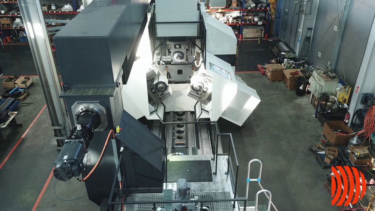 DENN RL-140/435 CNC flow forming machine - YouTube
