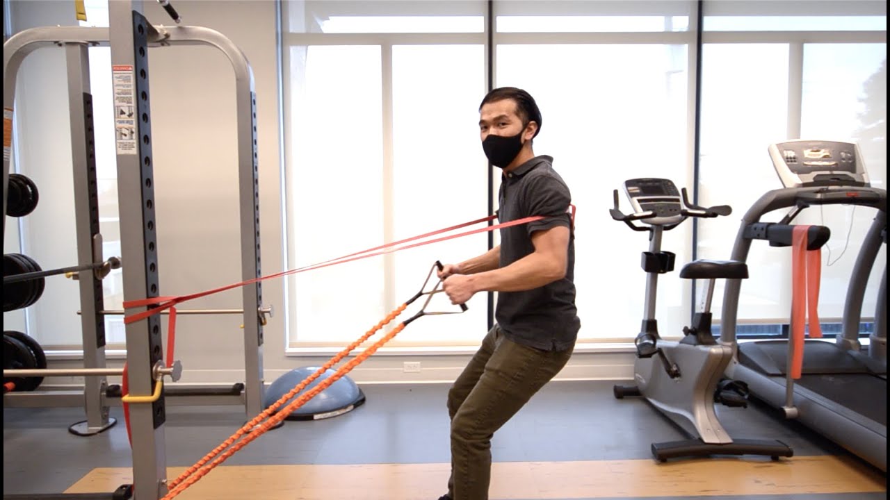Neck Strain Injuries - Core Neck Strength Moderate Rows - YouTube