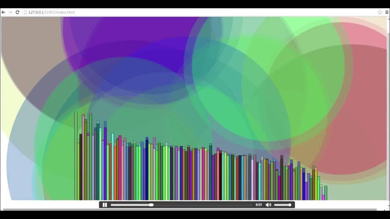 JavaScript: Visualizing music with Web Audio API - YouTube