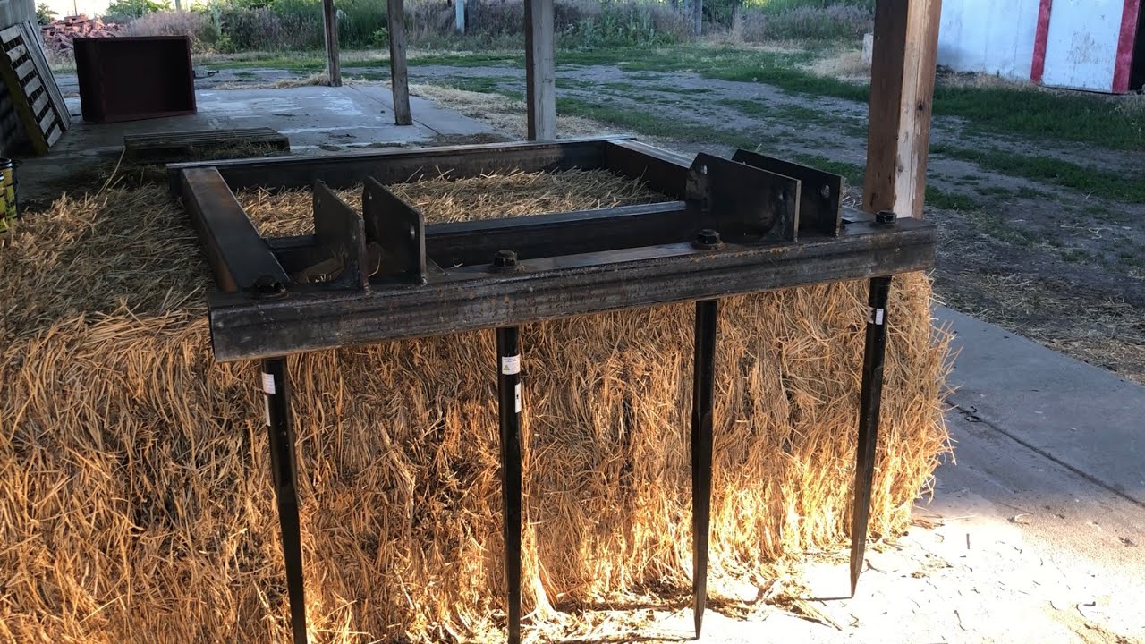 Building hay forks - YouTube
