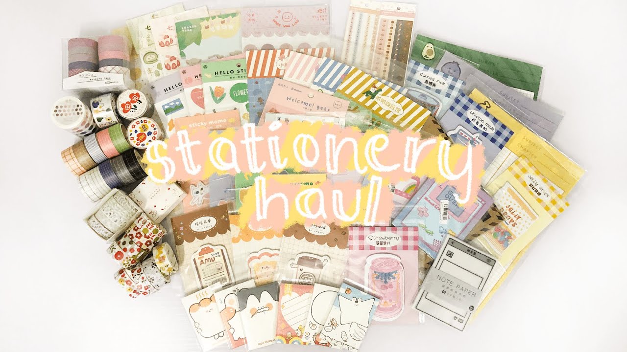 huge stationery haul 📦 - YouTube