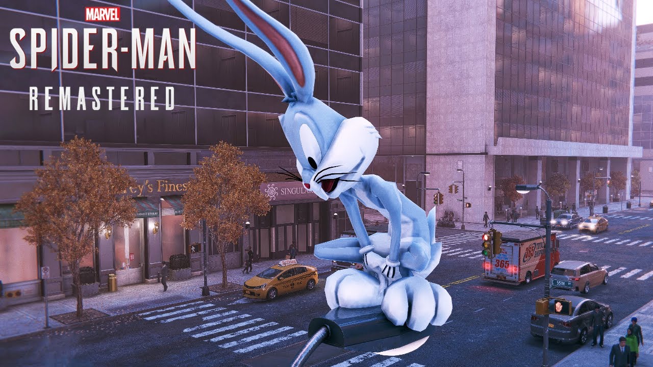 Playing as Bugs Bunny in Marvel's Spider-Man Remastered | Mod Gameplay ...