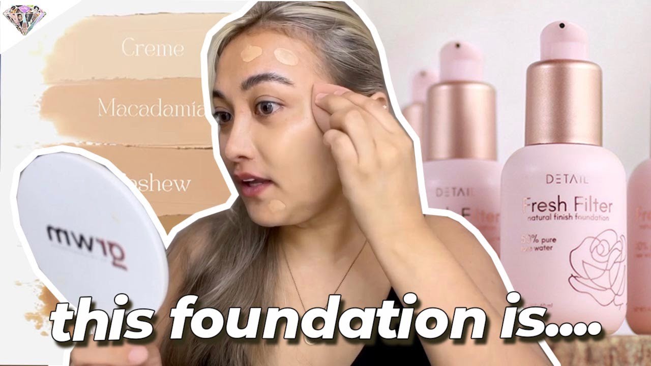 I WAS SHOCKED! | DETAIL COSMETICS FRESH FILTER FOUNDATION REVIEW | MAE ...