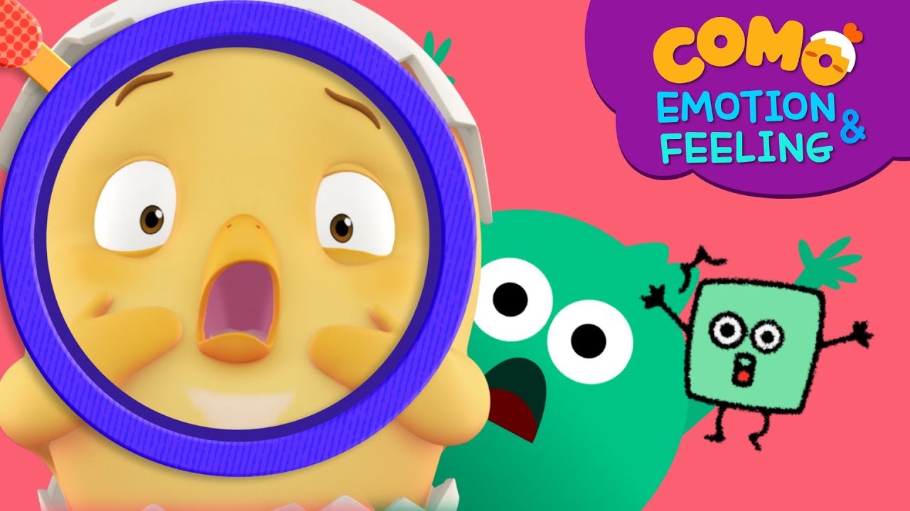 Emotion & Feeling with Como | Learn emotion | surprised 2 | Cartoon ...