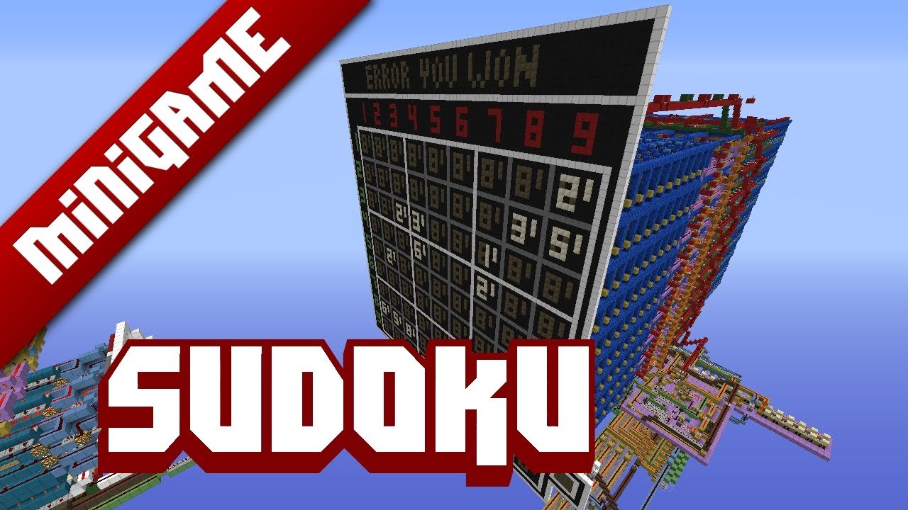 Minecraft Mini Game: Sudoku - YouTube