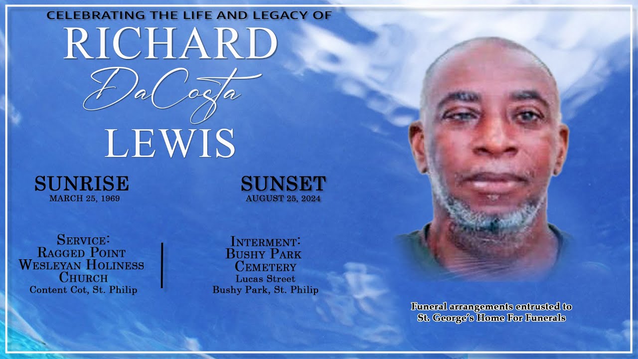 Celebrating the Life & Legacy of Richard DaCosta Lewis - 'Santa' - YouTube