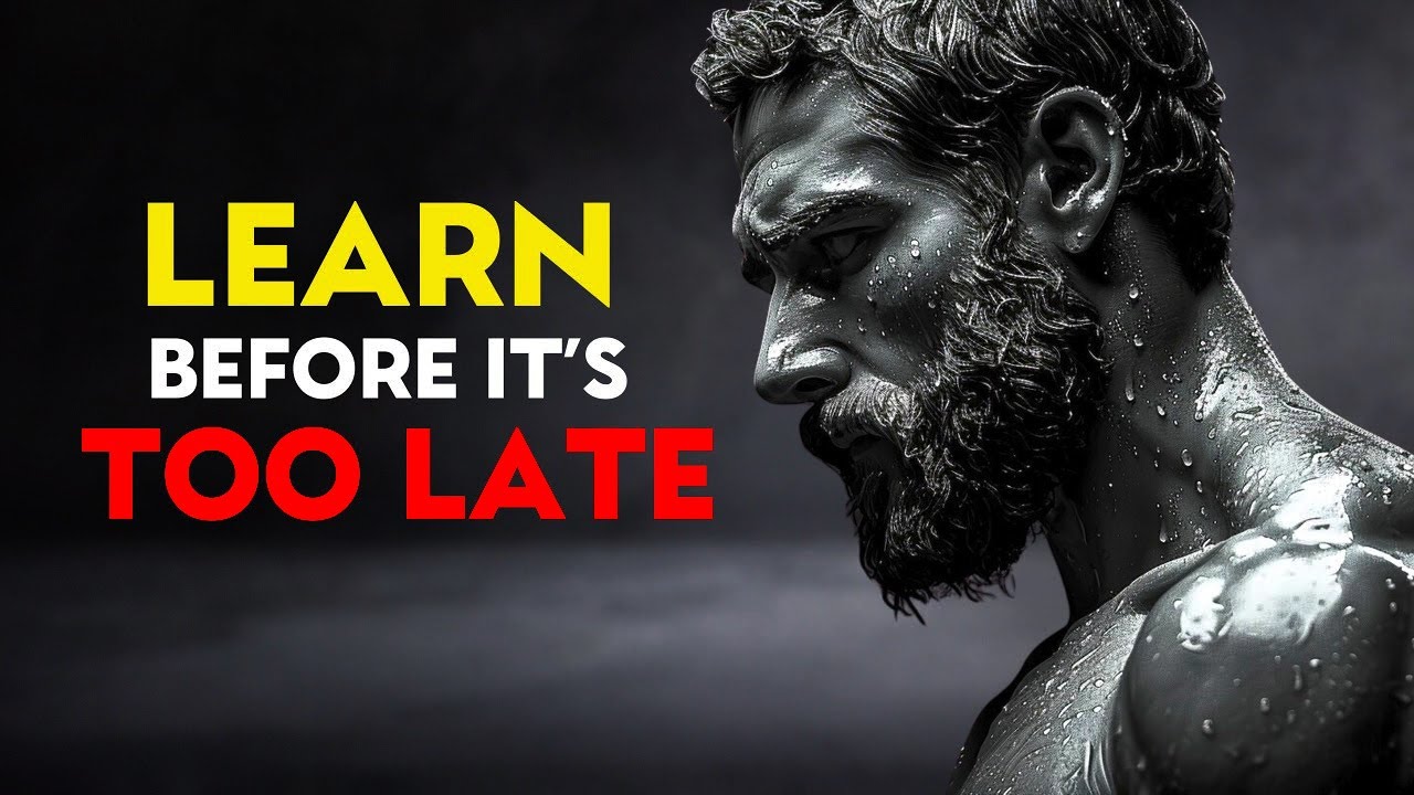 12 Stoic Lessons MEN learn TOO late in life | Stoicism - YouTube