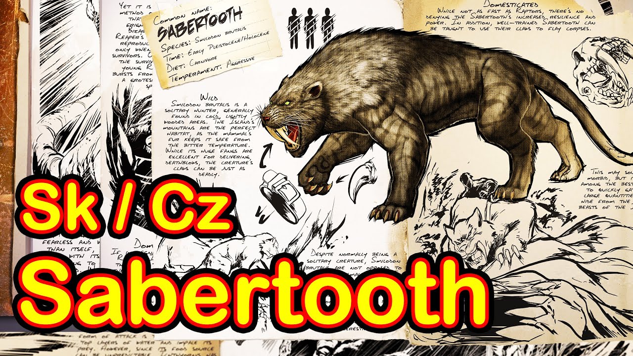 Jak ochočit Sabertooth - Ark: Survival Evolved Cz / Sk - Tutorial Návod ...