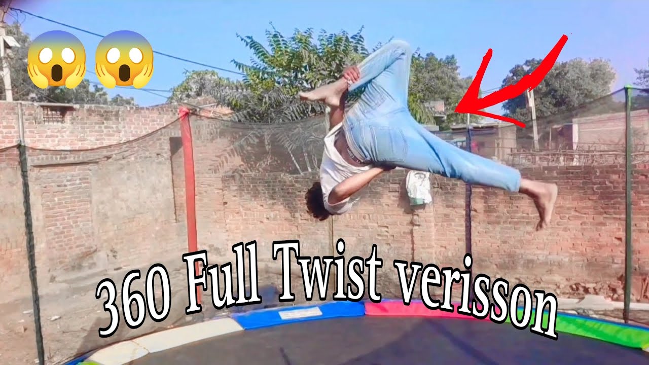 360 full twist version 😱😱 standing back full twist version (Badal ...