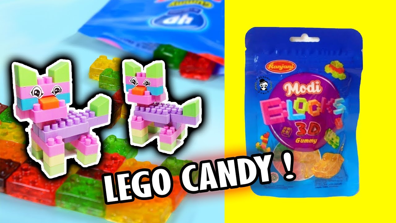 PERMEN LEGO Bisa dibentuk, siapa yang mau? | Review jajanan - YouTube