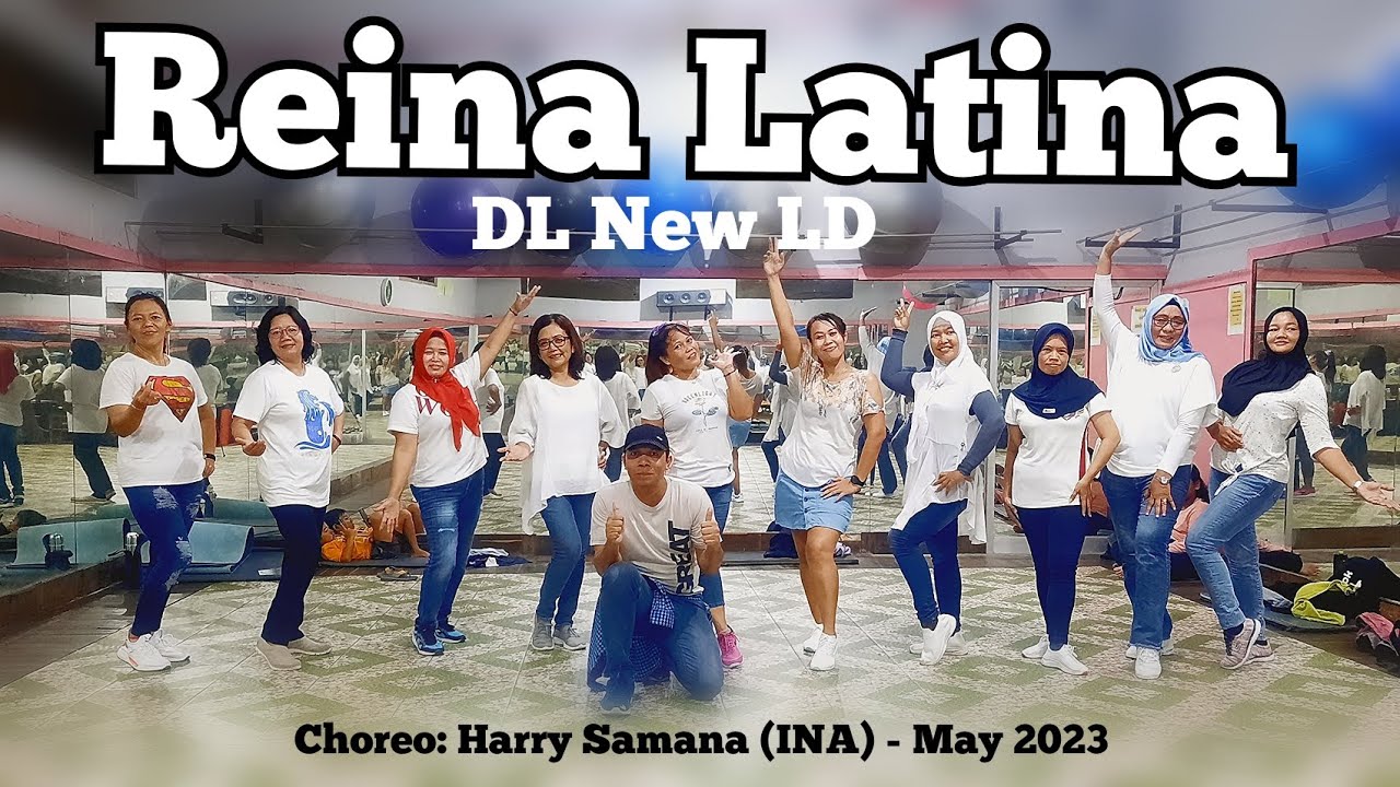 Reina Latina Line Dance | Novice | Chpreo by @harrysamana2522 (INA ...