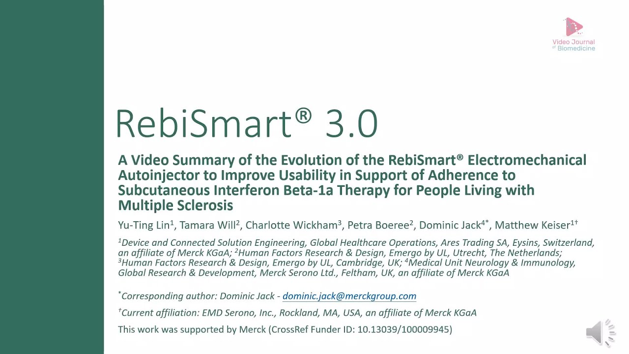 Evolution of the RebiSmart®3.0 Electromechanical Autoinjector - YouTube