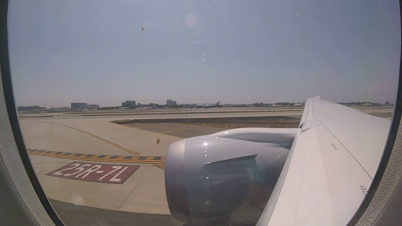 American 787-9 Taxi and Takeoff from LAX-NRT - YouTube