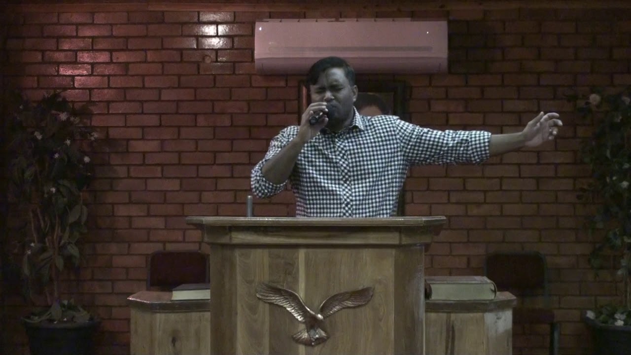 Pastor Thomas Reddy preaching Wednesday evening service. 27-05-2020 ...