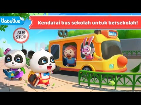Mengendarai Bus Sekolah Bersama Kawan Kawan - YouTube