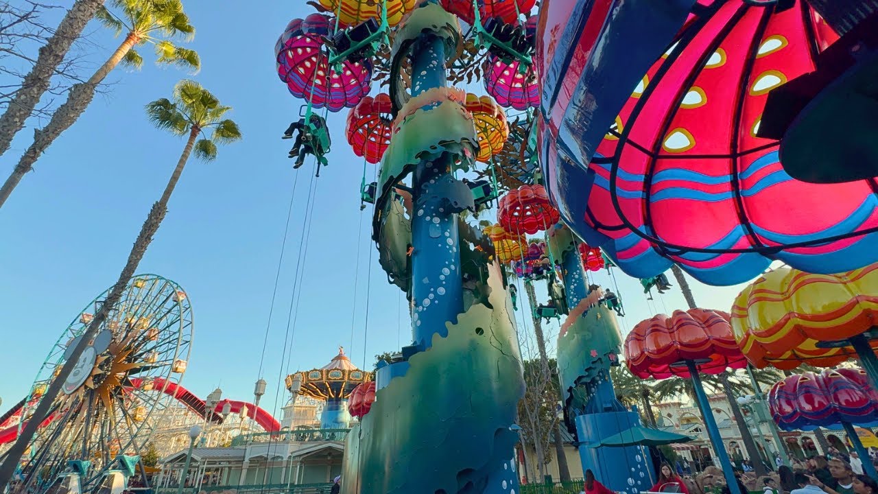 NEW 2024! Jumpin' Jellyfish Ride POV at Disney California Adventure [4K ...