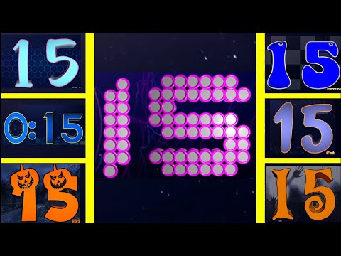 Countdown Numbers from 15 countdown timers with numbers from 15 to 1 or ...
