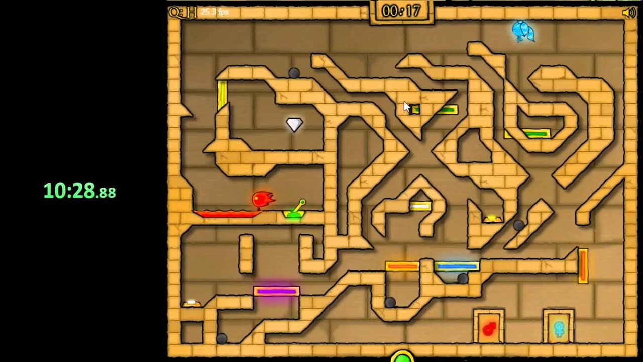 Fire Boy and Water Girl 2 speedrun 100% 2p g0goTBC/munchiesdope - YouTube