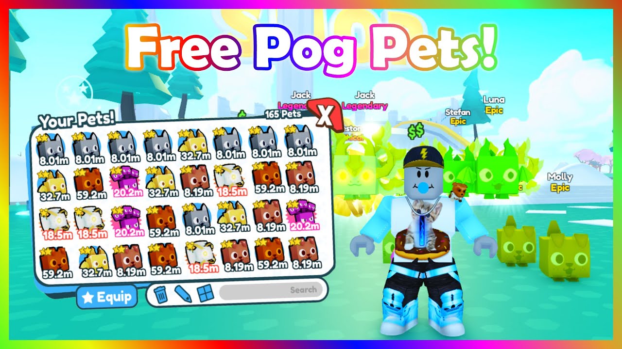Pet Simulator X 🔴LIVE🔴 Pog Giveaways!! - YouTube