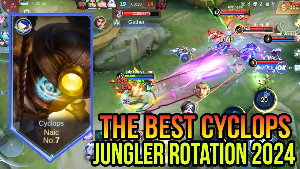 THE BEST CYCLOPS JUNGLER ROTAION 2024 | CYCLOPS GAMEPLAY ( CYCLOPS THE ...