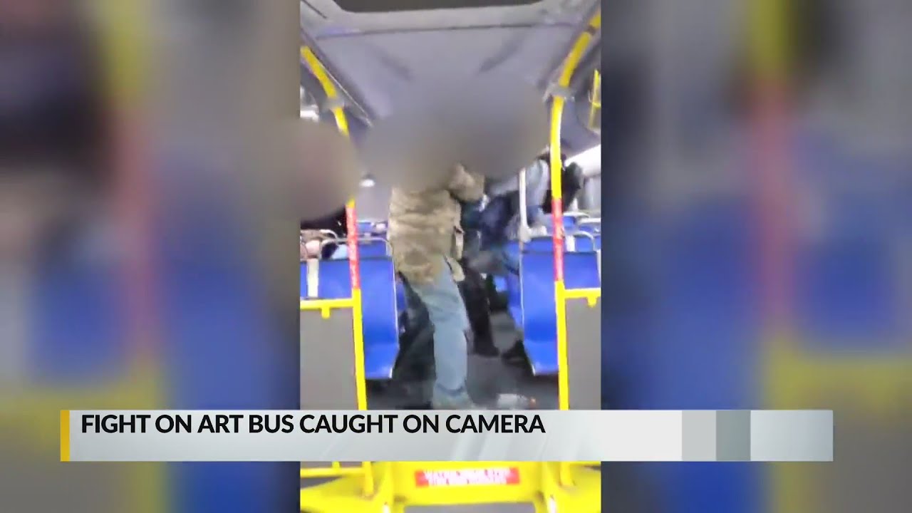 ART bus fight captured on video - YouTube