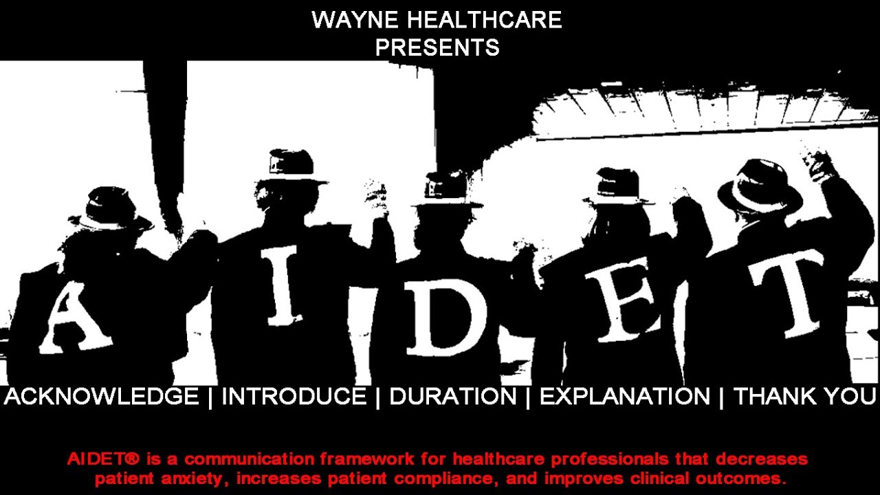 AIDET! - A Wayne HealthCare Parody of Michael Jackson's "Beat It" - YouTube