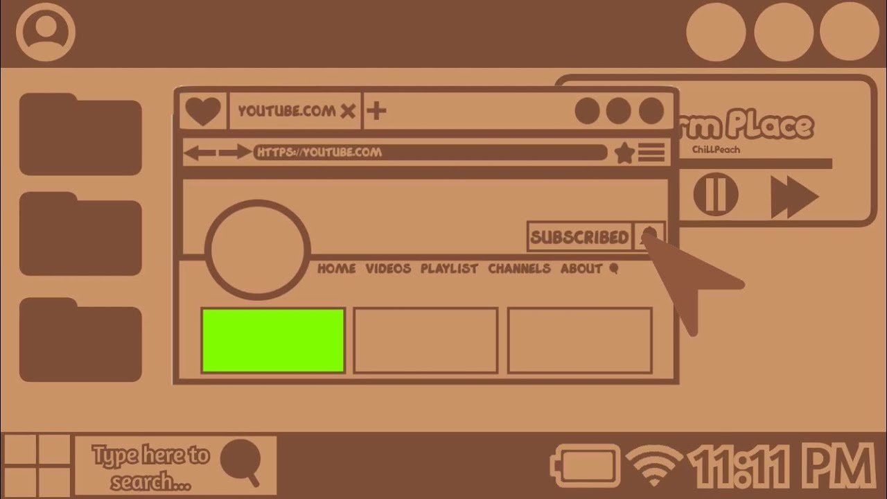 Aesthetic Brown Computer Intro Template *No Text* (Free to use!) - YouTube