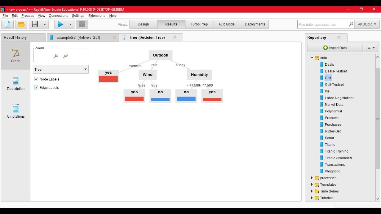 Data Mining Golf With Decision Tree - YouTube