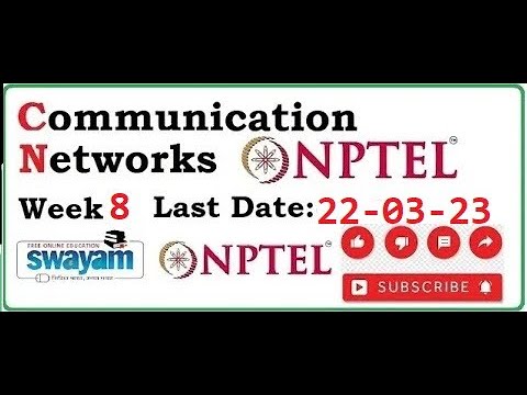 week 8| communication networks nptel assignment answers | NPTEL|2023| - YouTube