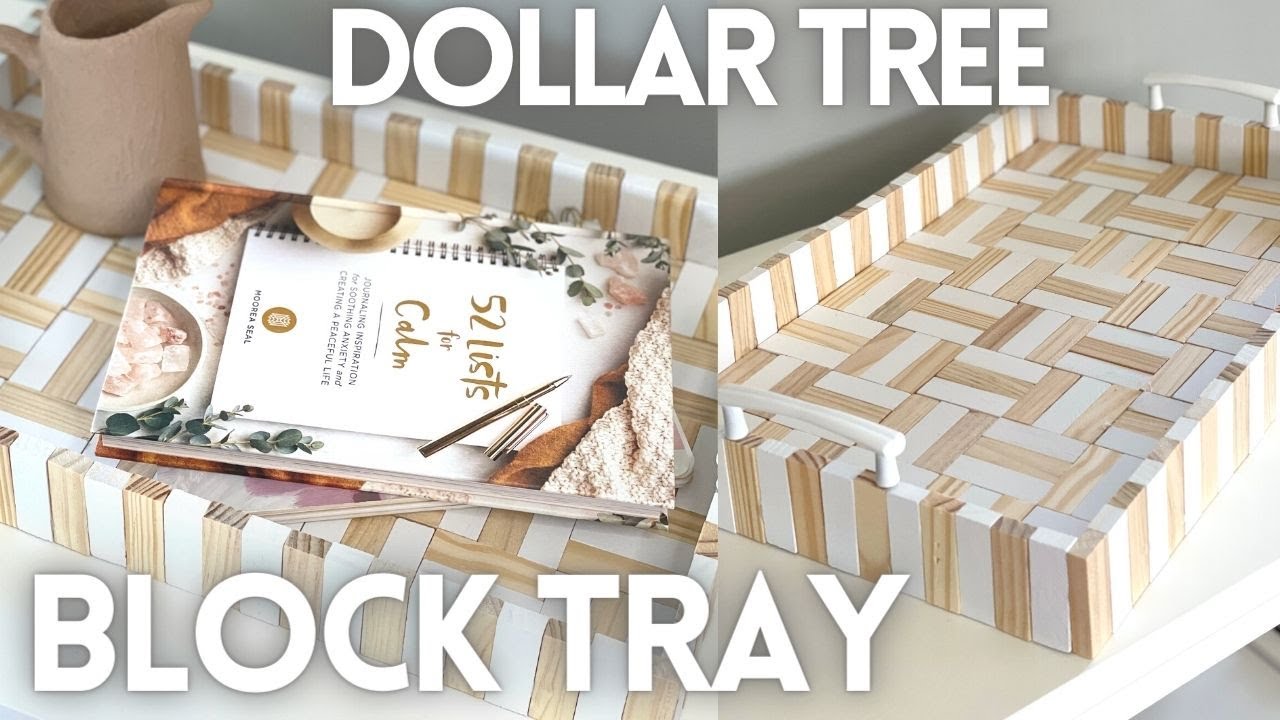 DIY Wood Tray Dollar Tree DIY - Tumbling Tower Blocks Jenga Blocks DIY ...