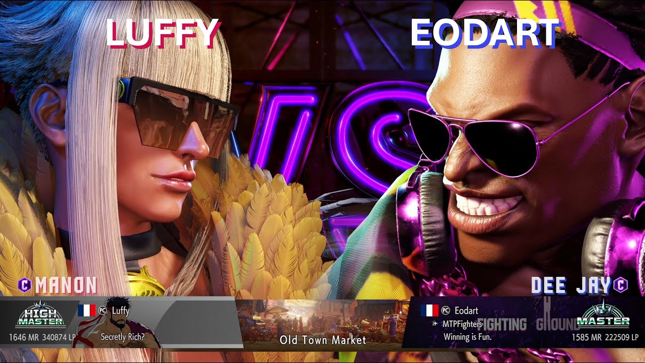 SF 6 ⚔ LUFFY (Manon) 🆚 EODART (Dee Jay) ⚔ Master Level Gameplay - YouTube