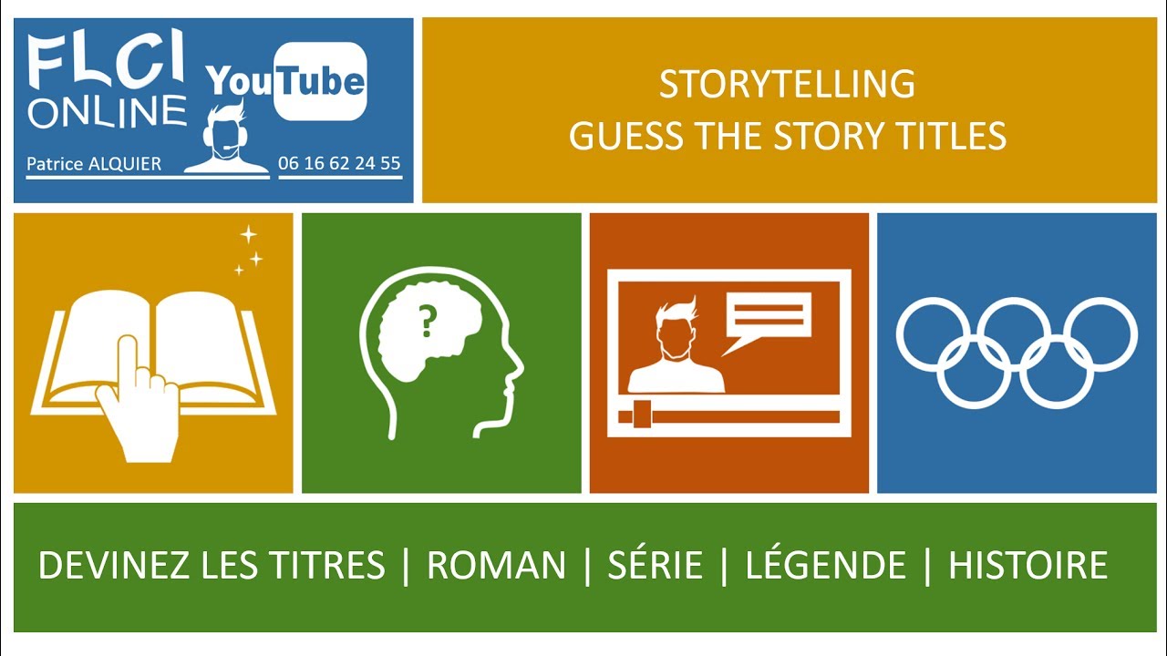 Storytelling : Guess The Story - Devinez Le Titre : 4 Images 1 Histoire ...