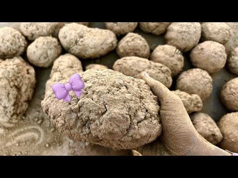 ASMR | New Gritty Mud Balls Dry crumbling on Floor💎🫀