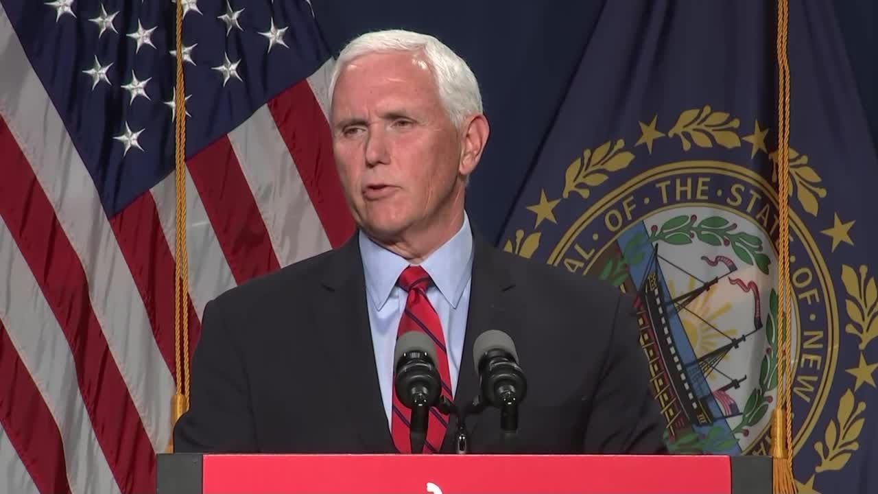 FULL VIDEO: Former VP Mike Pence speaking in Manchester - YouTube