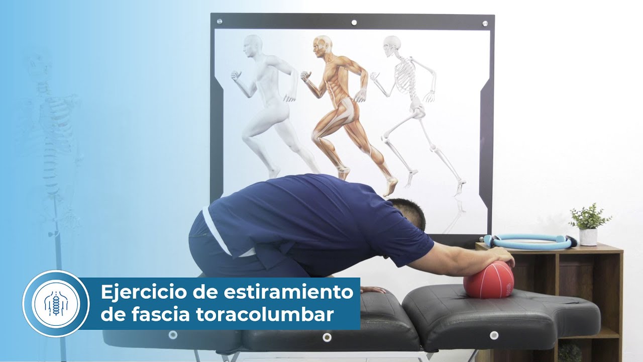 Ejercicio de estiramiento de fascia toracolumbar - YouTube