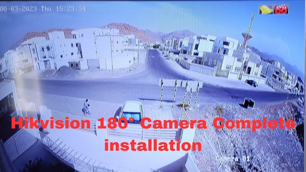 Hikvision 180° camera installation - YouTube