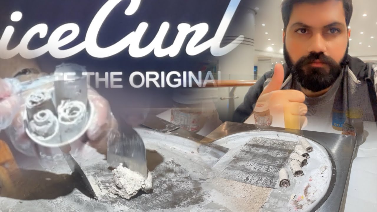 Curl Ice Cream ka process.....! #giga #twincity #icecream # ...