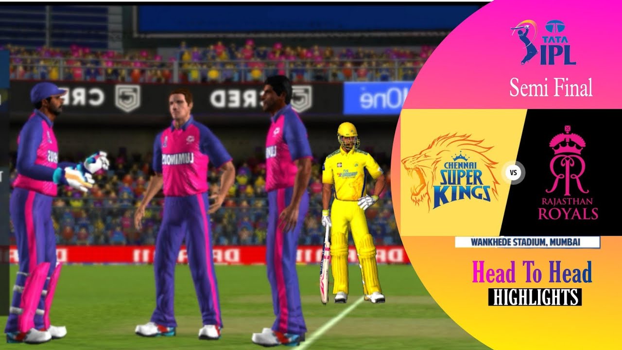 CHENNAI SUPER KINGS VS RAJASTHAN ROYALS | IPL SEMI-FINAL MATCH 2023 ...