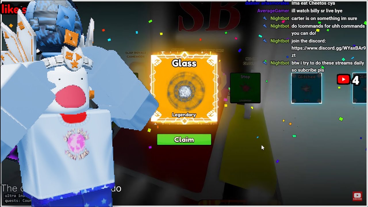 IAmRealCarter1772 GETS THE GLASS VFX IN SLAP BATTLES!! - YouTube