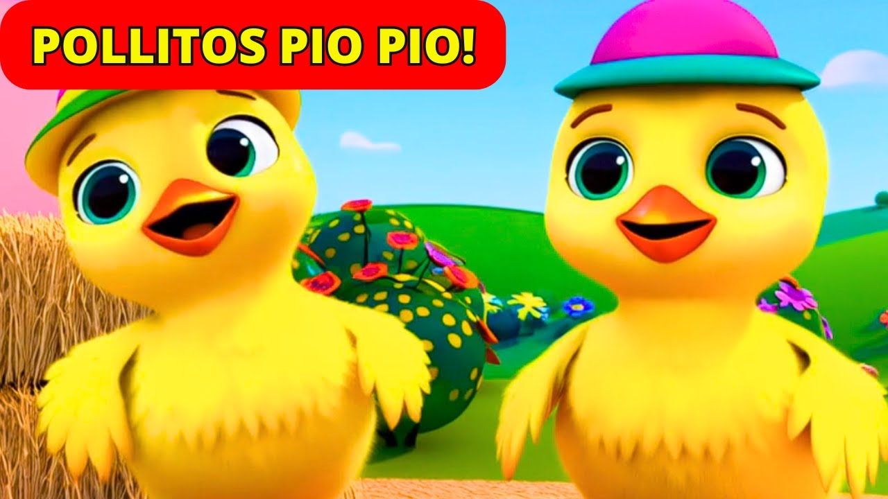 🐥 Pío Pío Los Pollitos | Canción Infantil Animada para Bebés y Niños ...