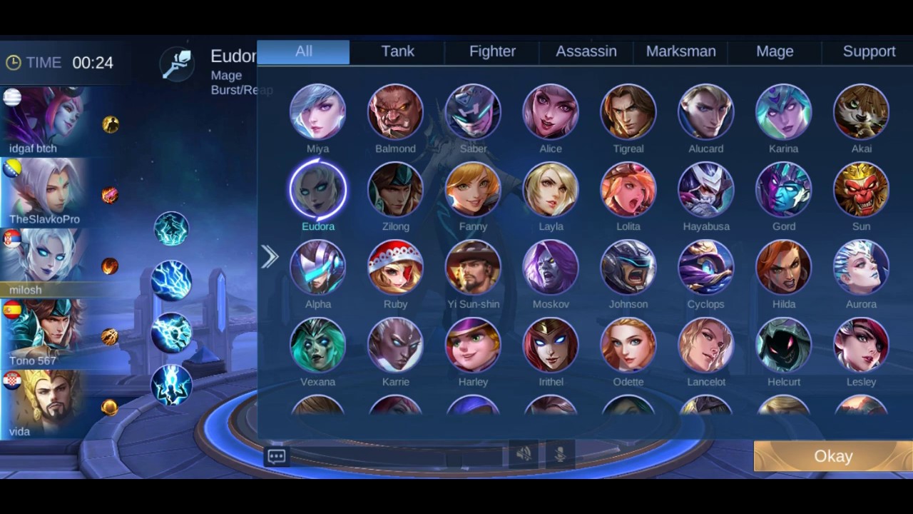 MAYHEM EUDORA,CARRIE AND LAYLA Mobile Legends Bang Bang - YouTube