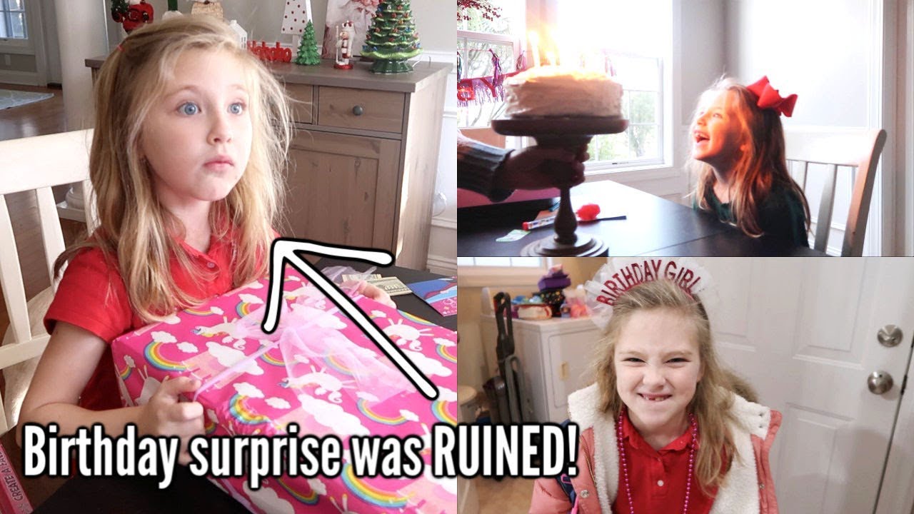 BIRTHDAY SURPRISE WAS RUINED! BUSY BIRTHDAY - YouTube