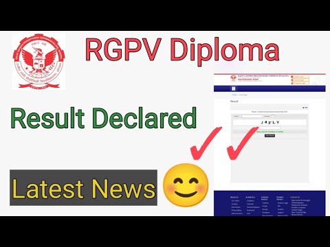 RGPV Result New Update | Rgpv Declared Result Diploma Students Result ...