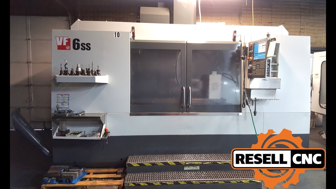 Haas VF-6SS (2014) 4-Axis CNC Vertical Mill w/ Haas HRT 210 Rotary ...