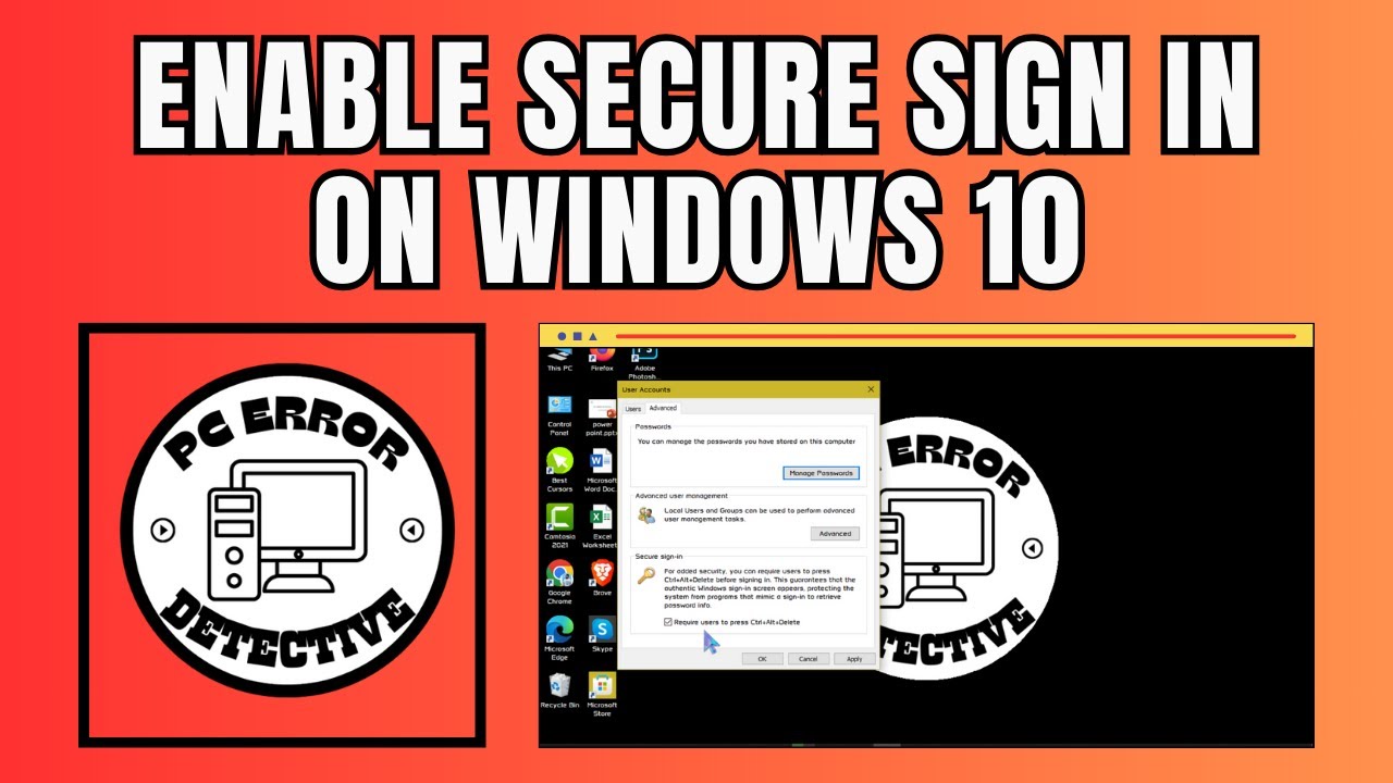 How to Enable Secure Sign-In on Windows 10 - YouTube
