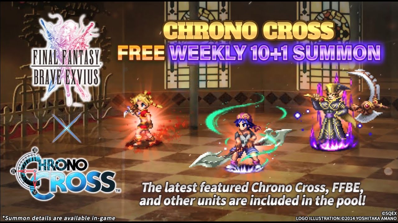 FFBE | Summon Limited Time Collaboration NV unit, Serge, Kid, Lynx ...