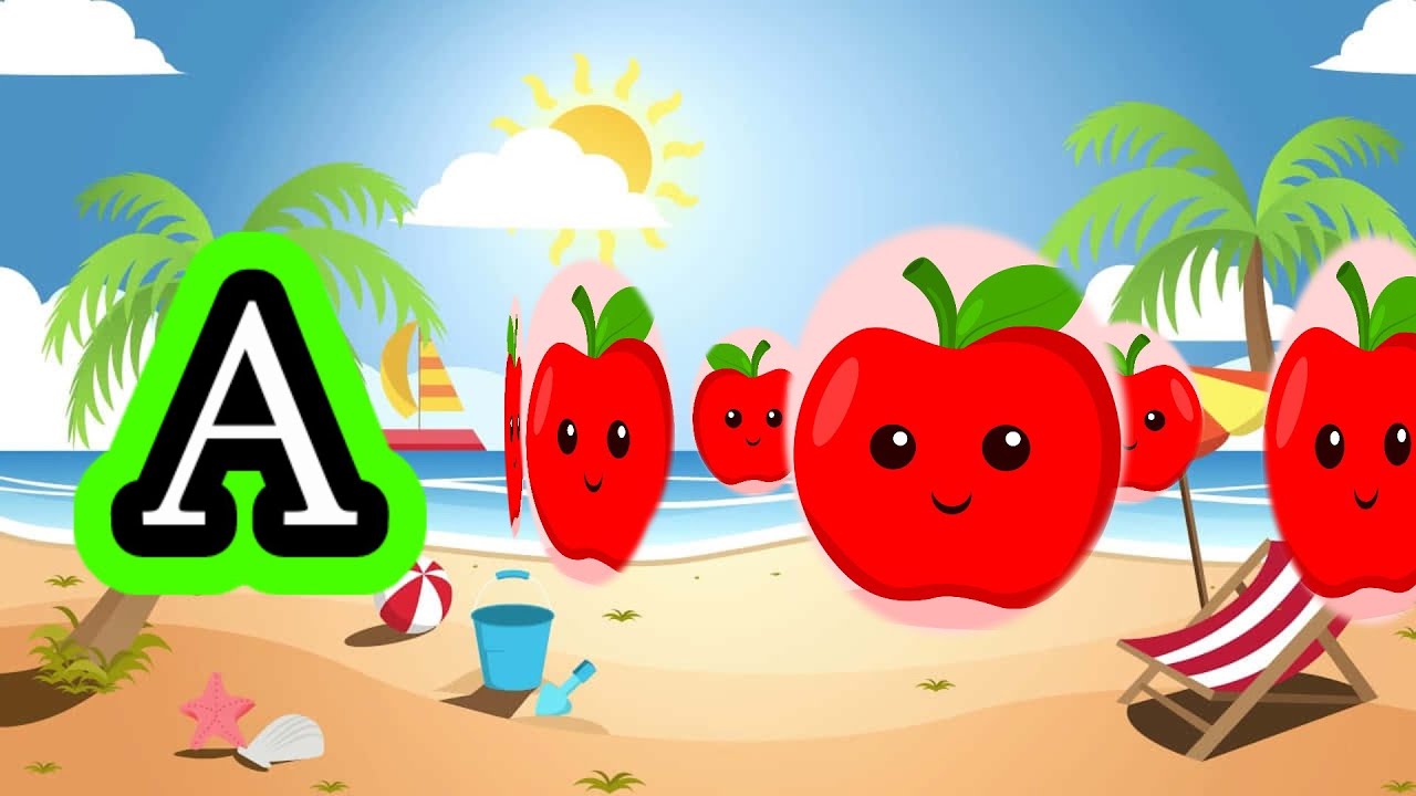 A for Apple /B for ball/Abcd chart/capital letter LKG/ Best Alphabet ...